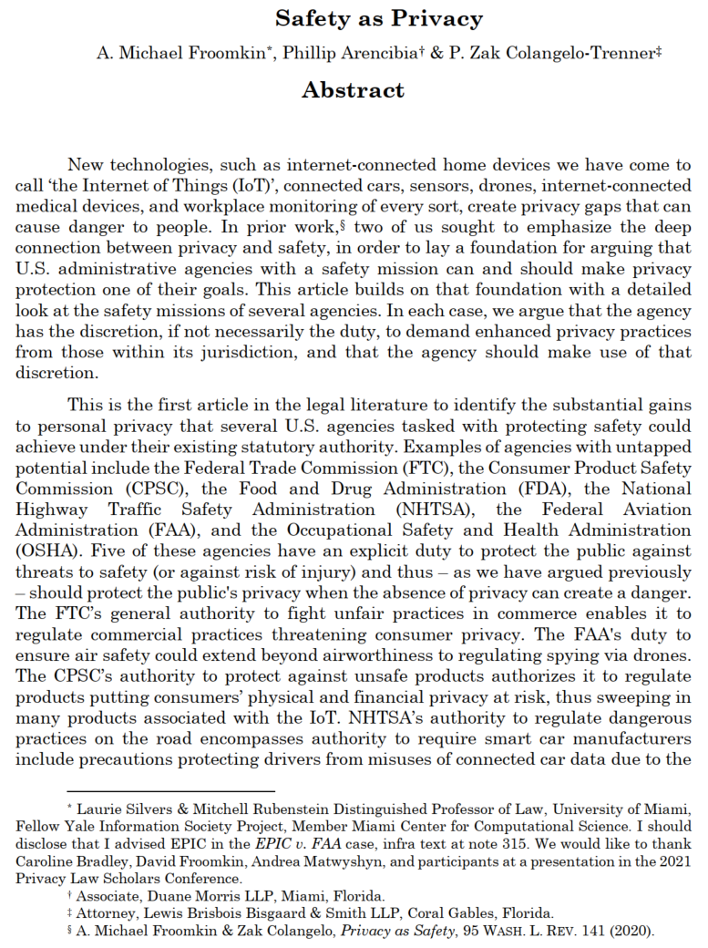 New Paper: "Safety as Privacy" – Discourse.netDiscourse.net